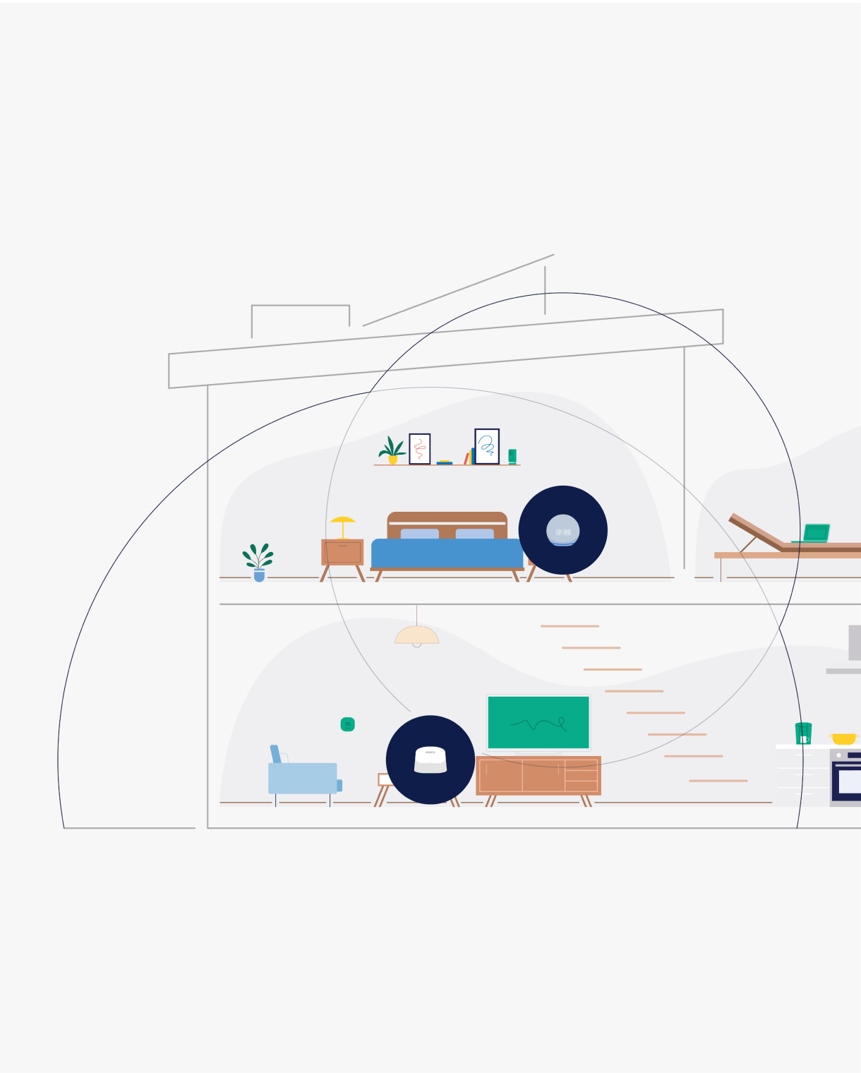 eero system being set up